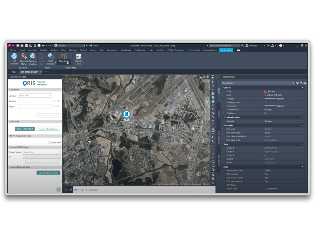 ORIS Materials Intelligence | The Sustainable Infrastructure Platform